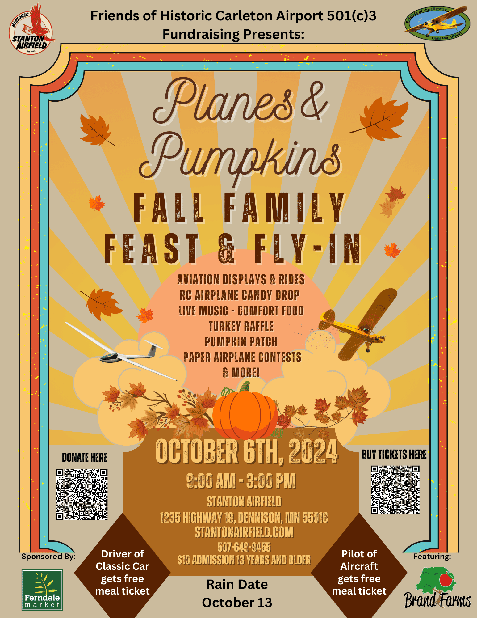 Ken Ewald on Stanton Airfield Planes & Pumpkins Fall Family Feast & Fly ...